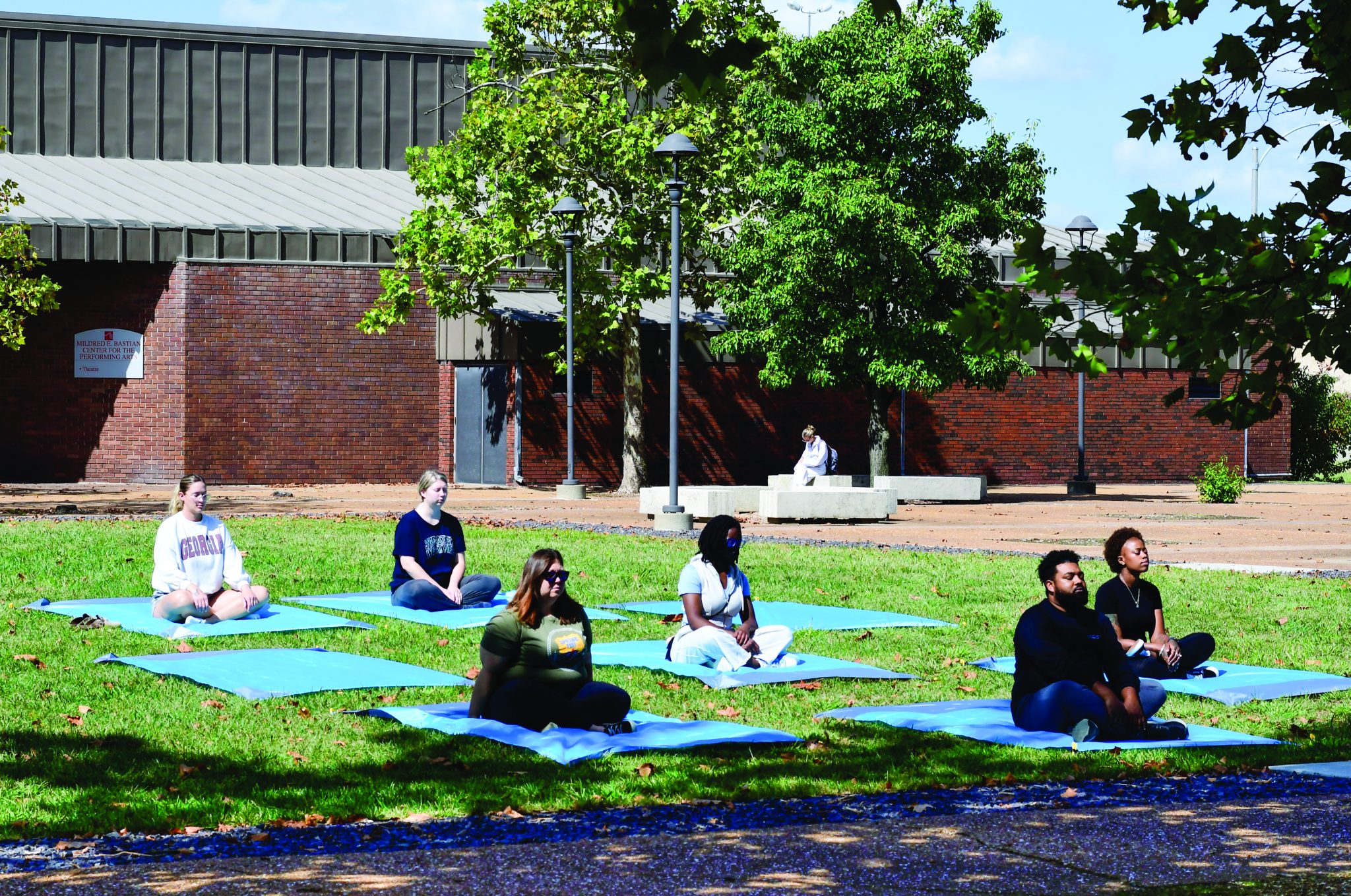 Students meditate to reduce stress - The Scene